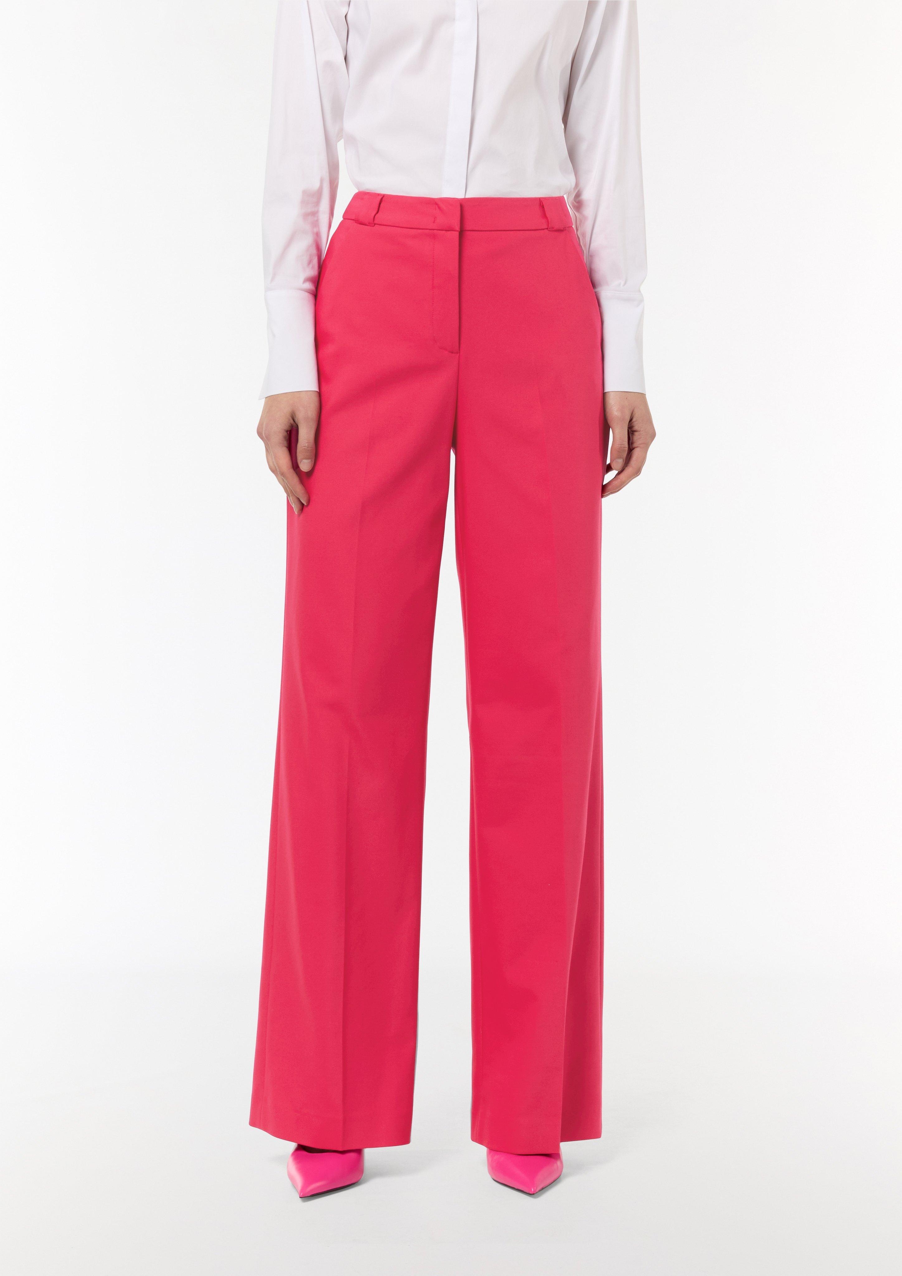 Regular fit: cotton blend trousers - pink | Comma