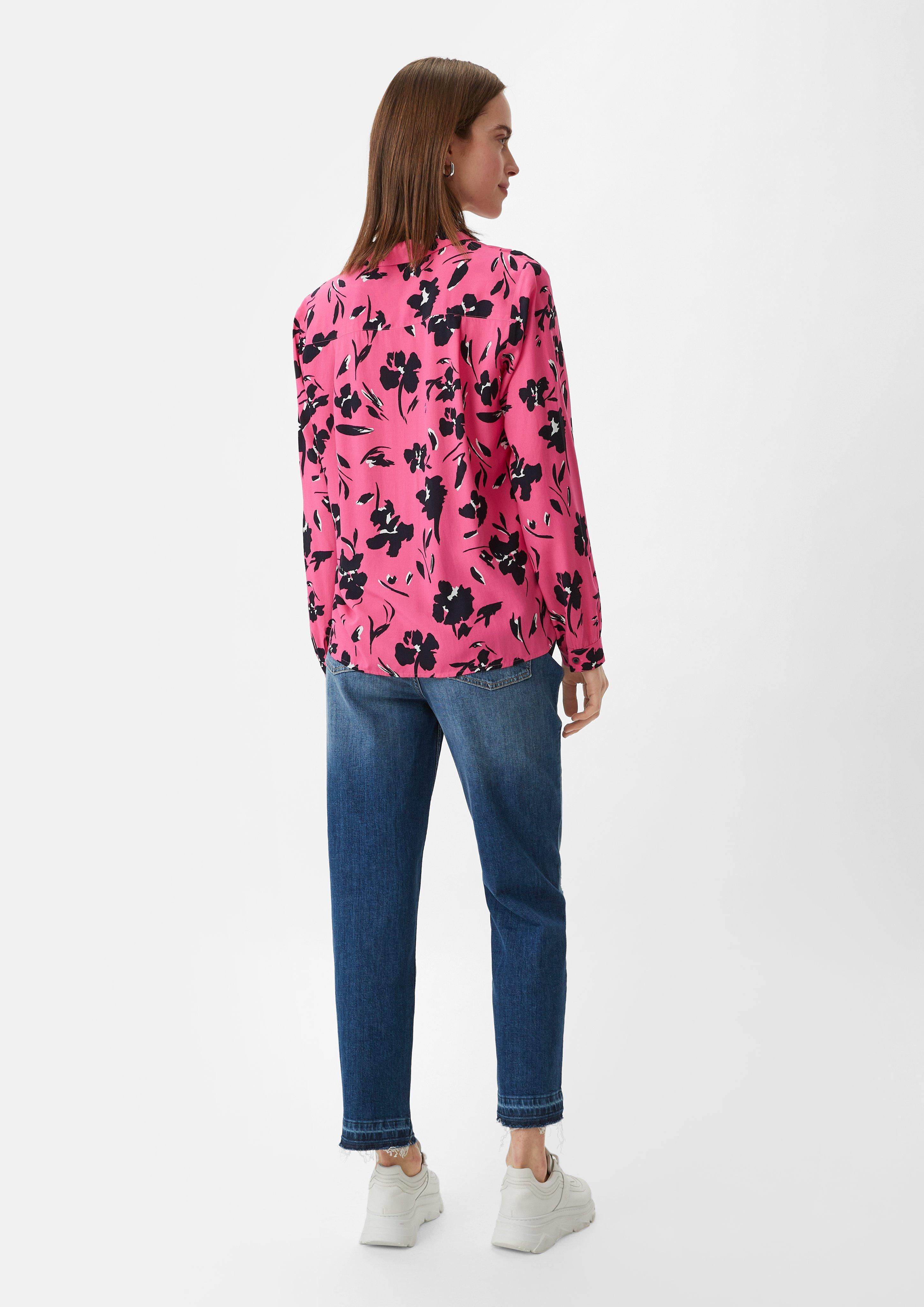 Viscose shirt blouse - pink | Comma