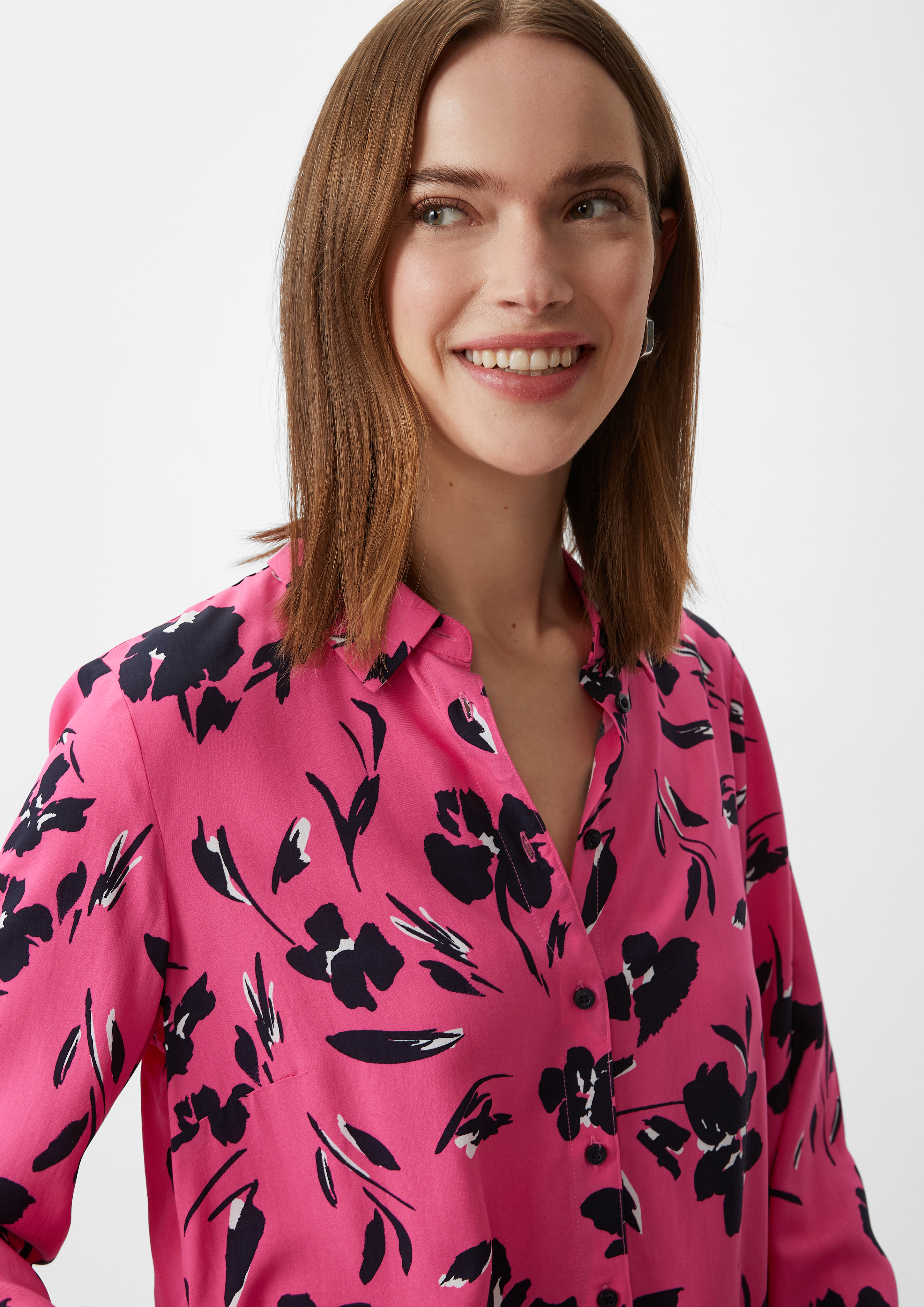 Viscose shirt blouse - pink | Comma