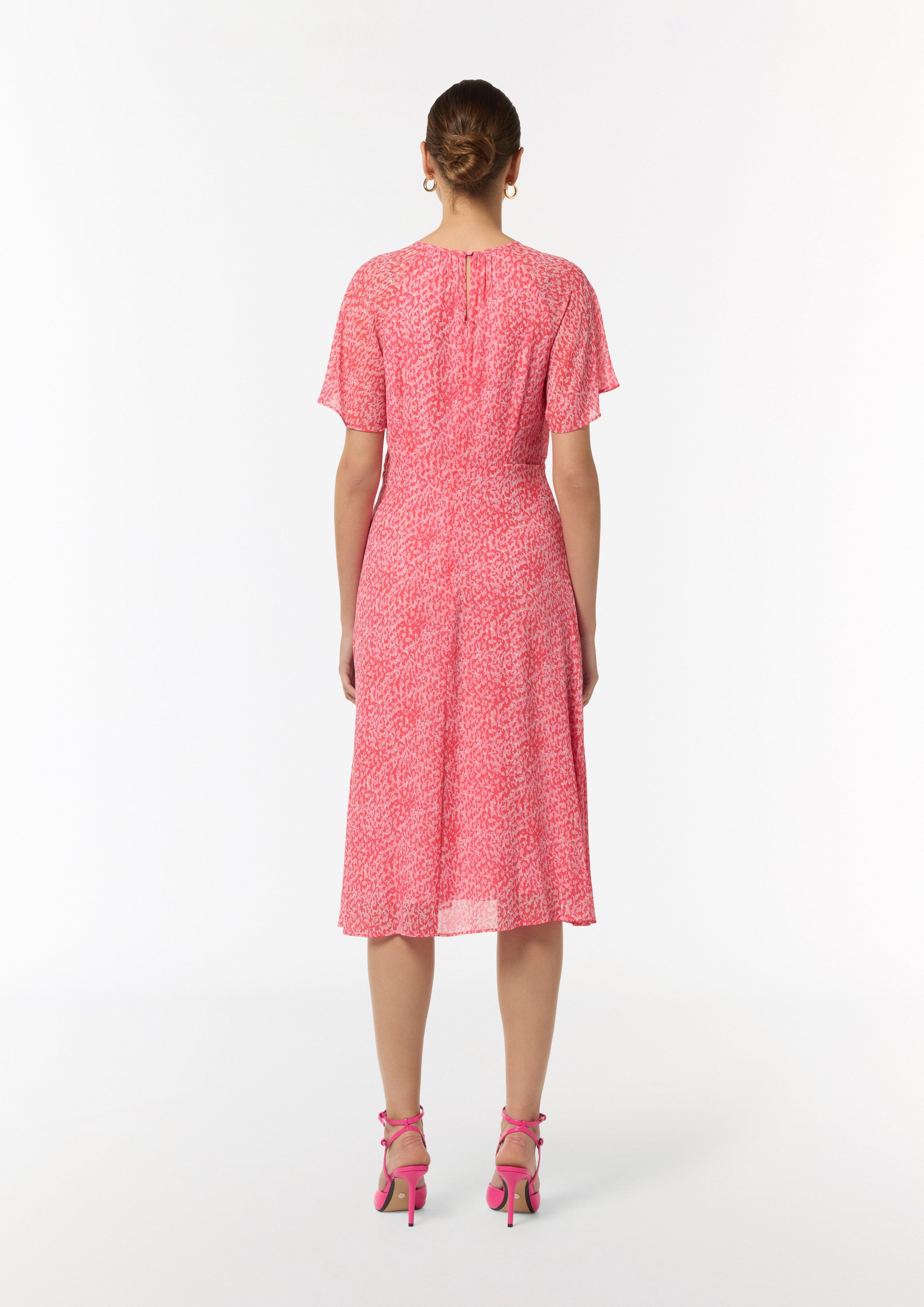 Chiffon maxi dress - coral red | Comma