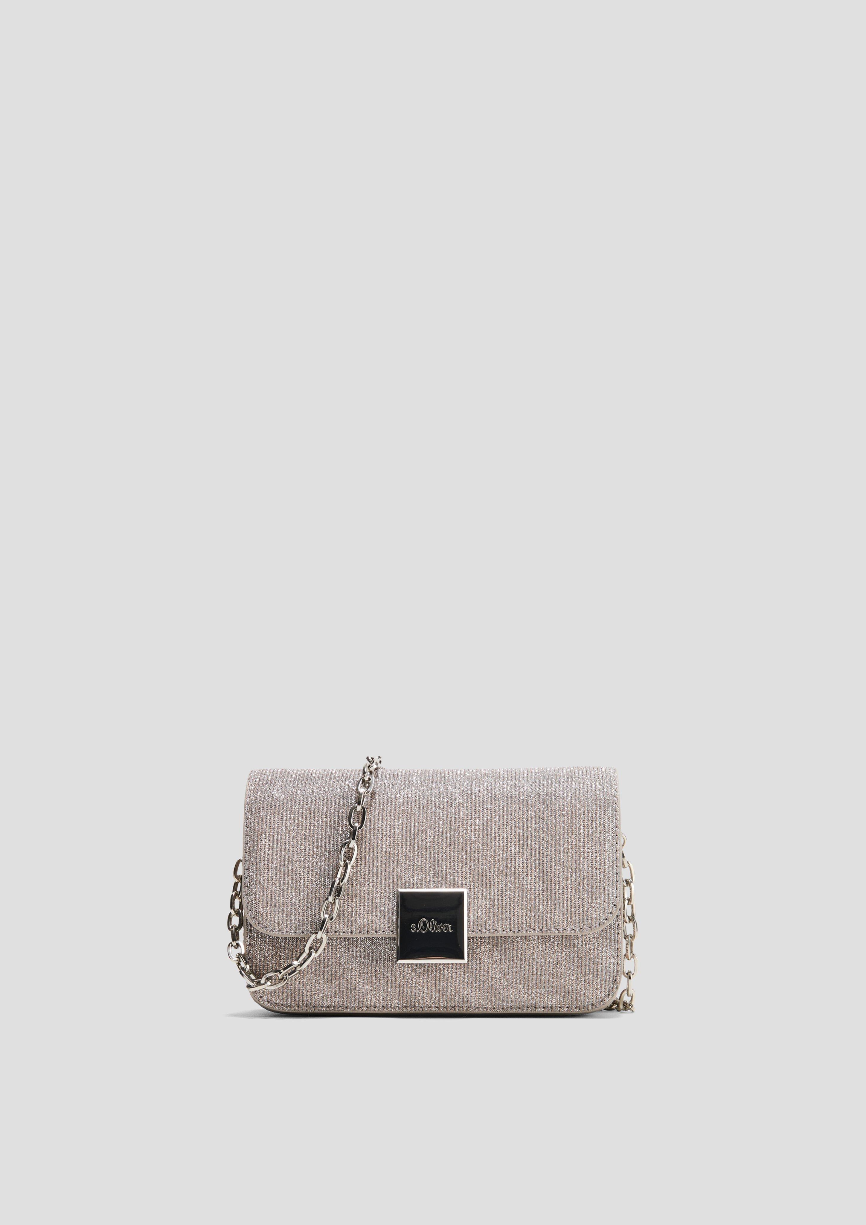 Cross-body bag in a metallic look - silver | s.Oliver