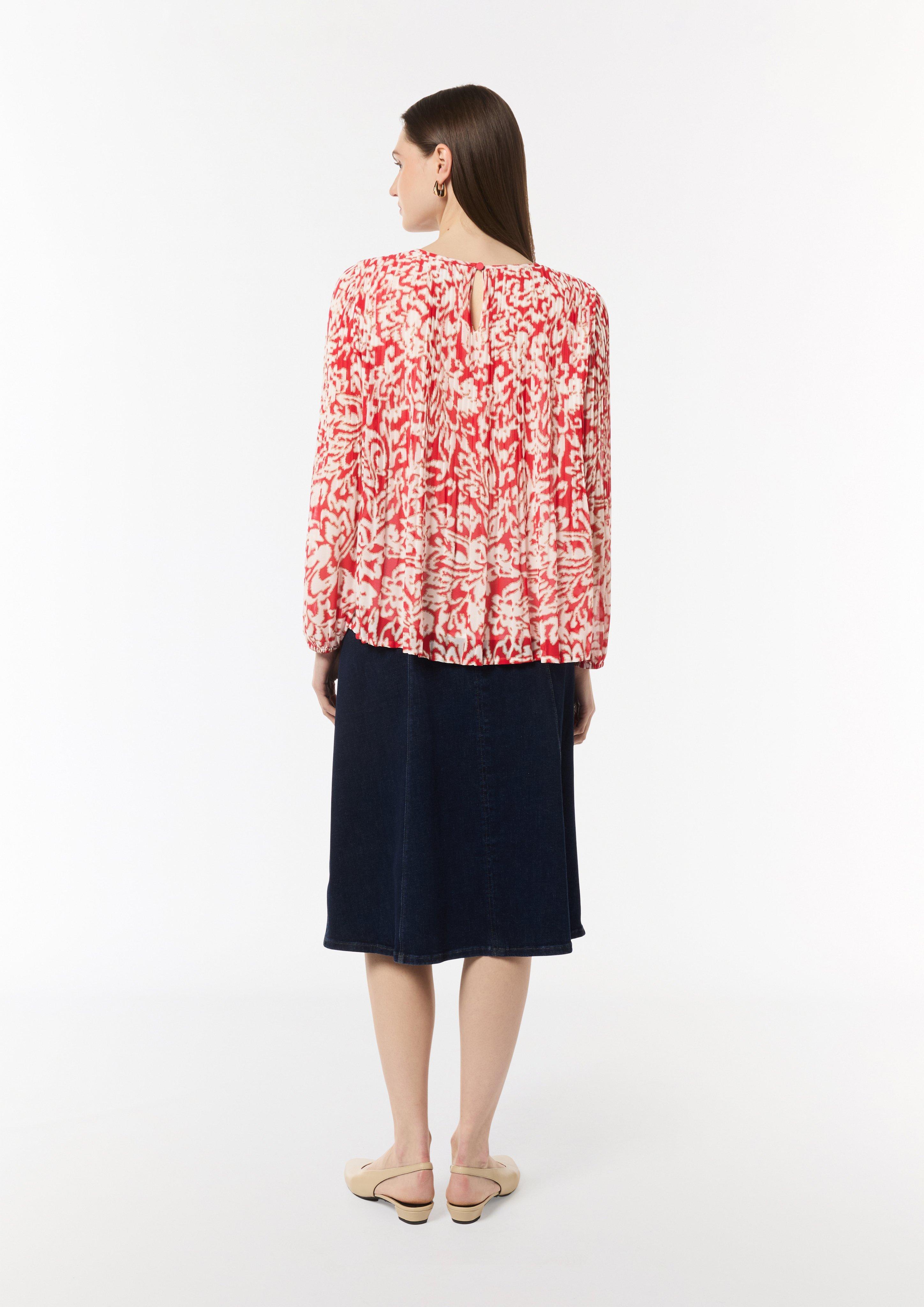 Chiffon blouse - coral red | Comma