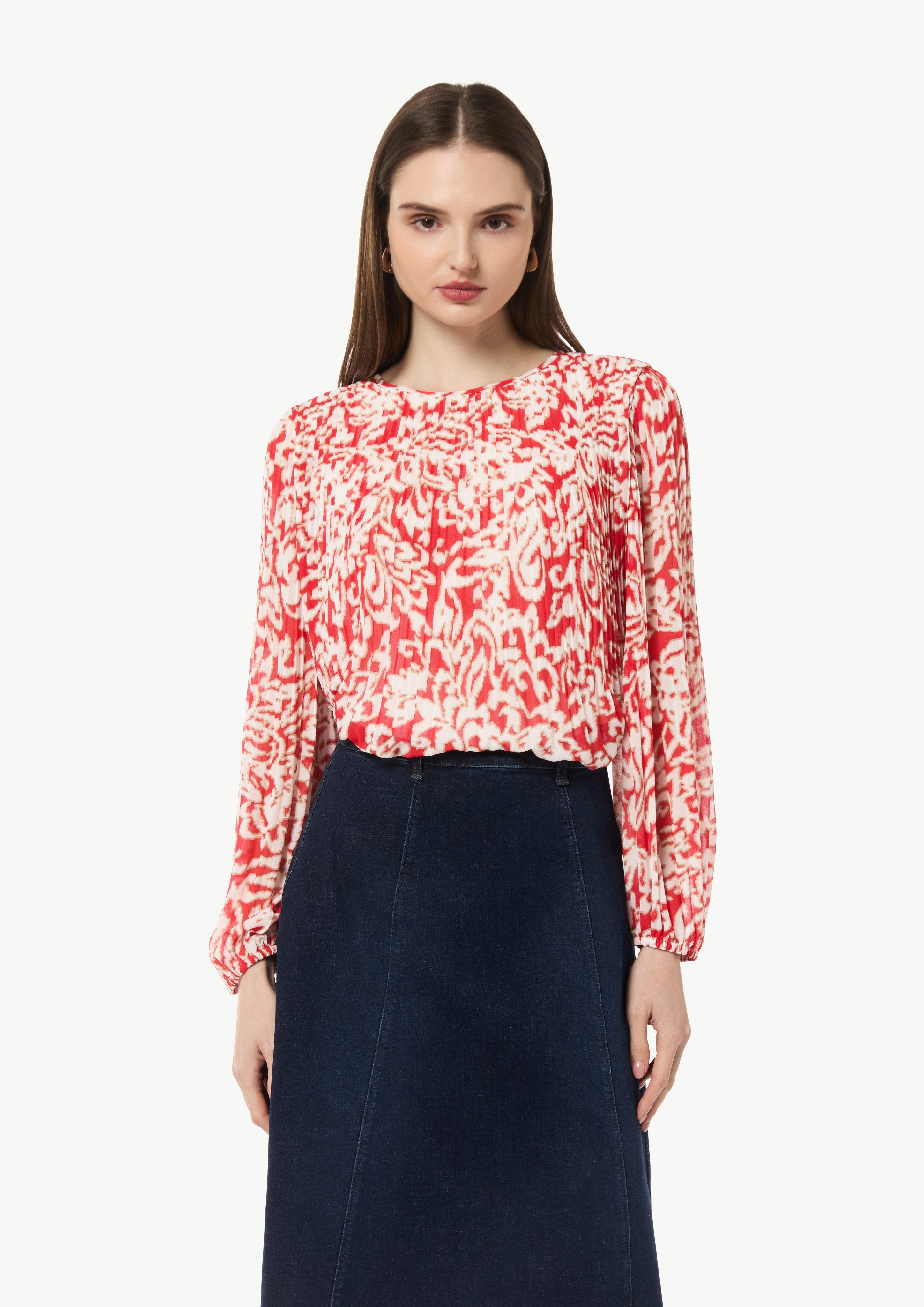 Chiffon blouse - coral red | Comma