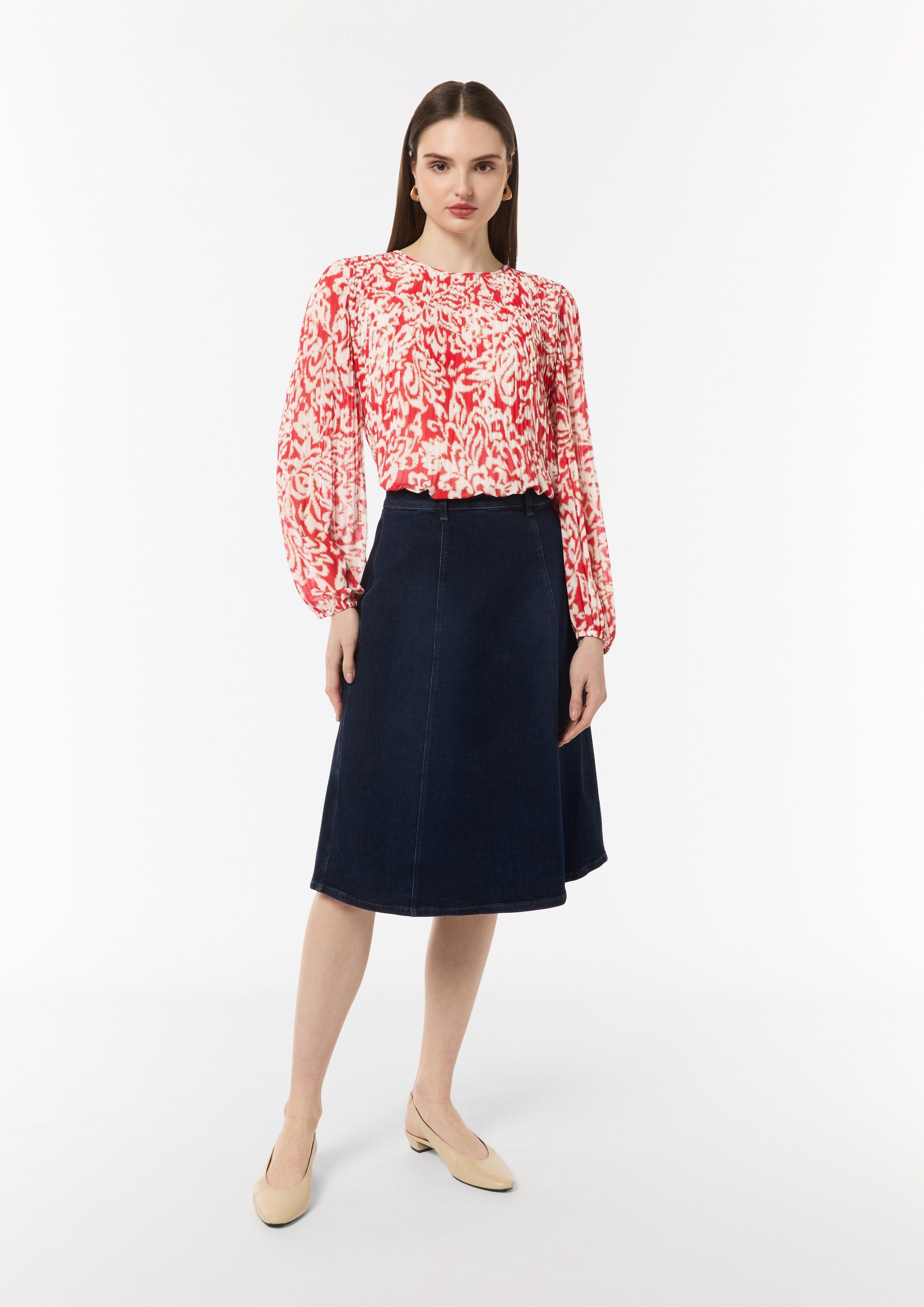 Chiffon blouse - coral red | Comma