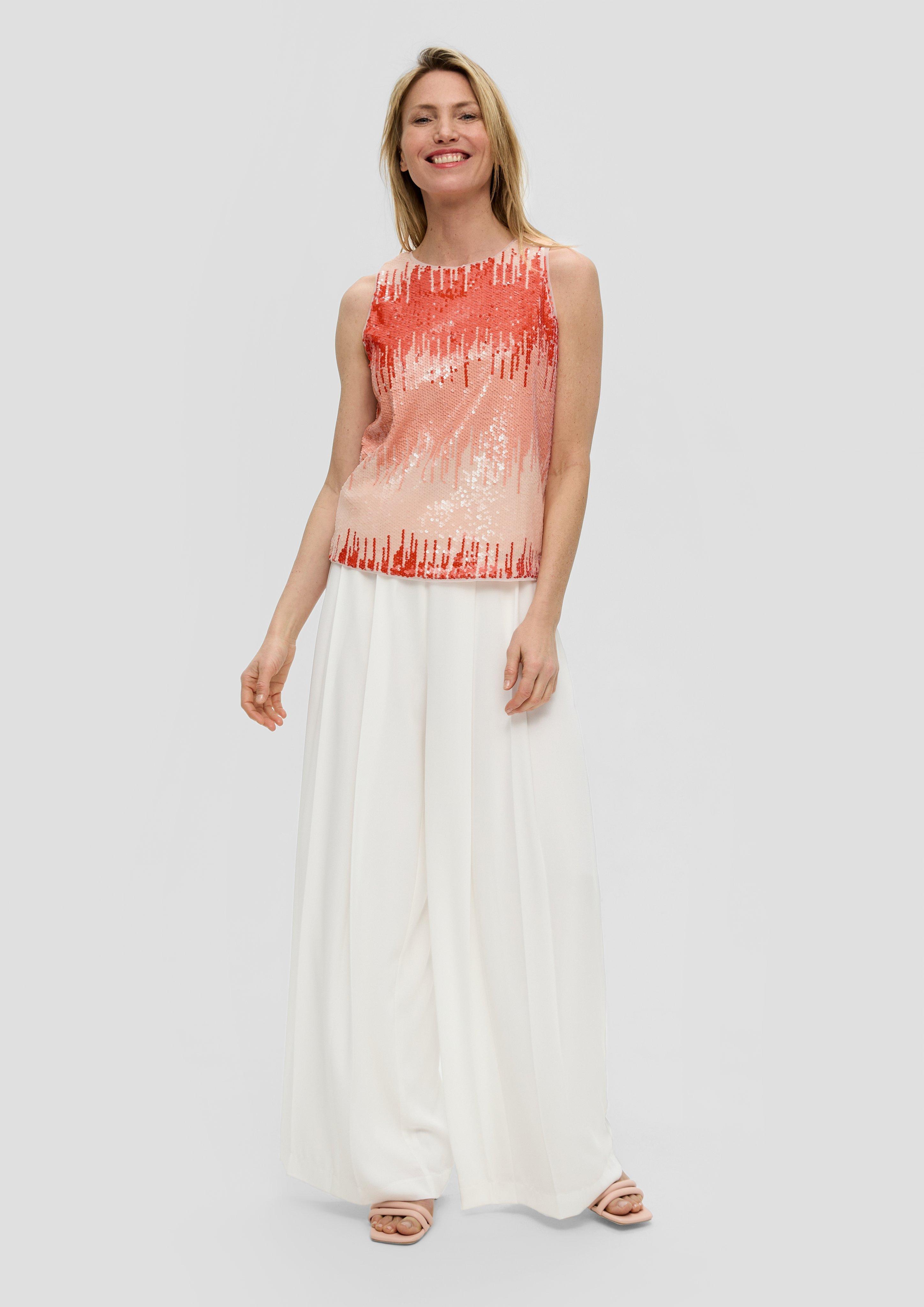 Top with sequins - peach | s.Oliver