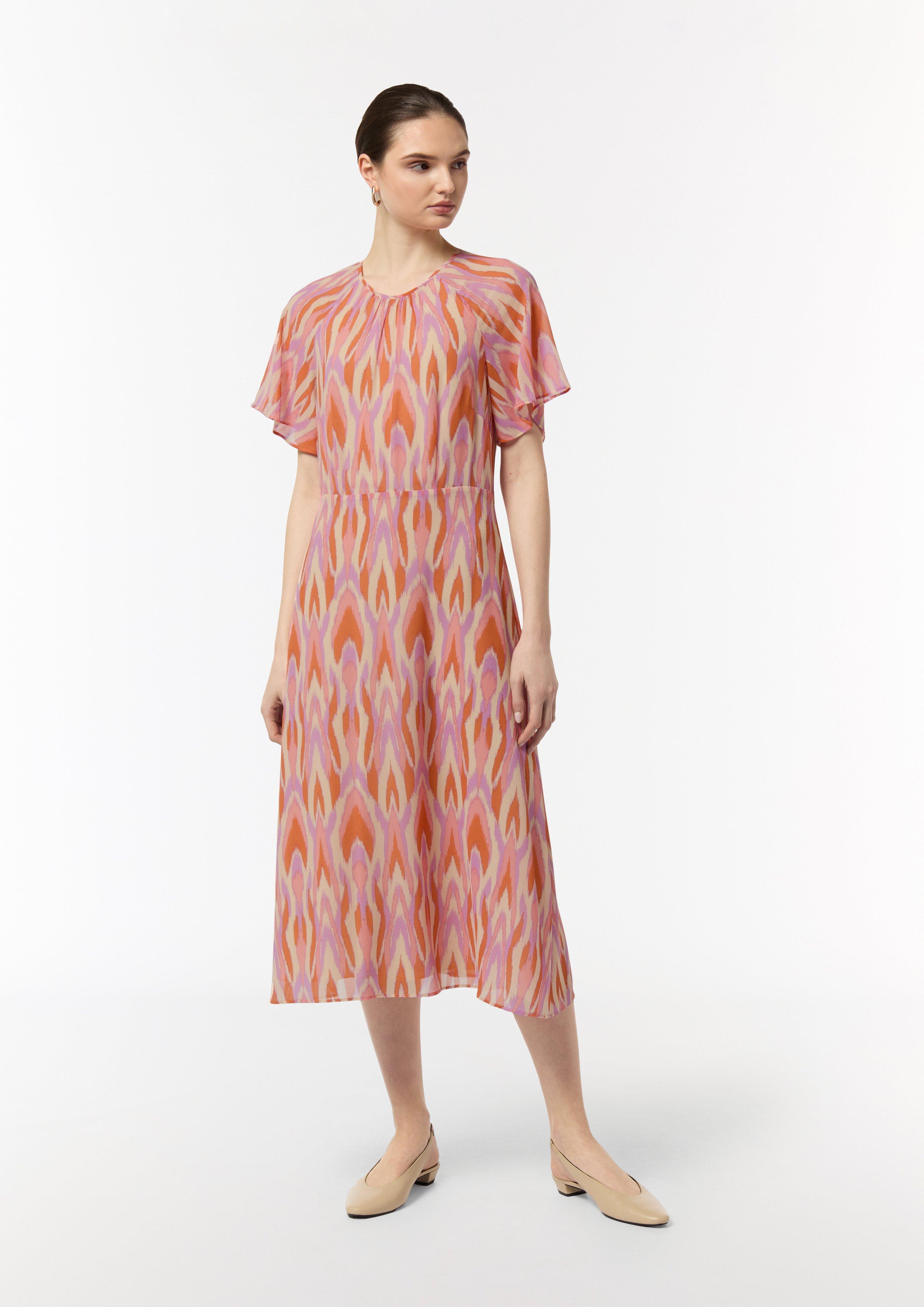 Chiffon maxi dress - white | Comma