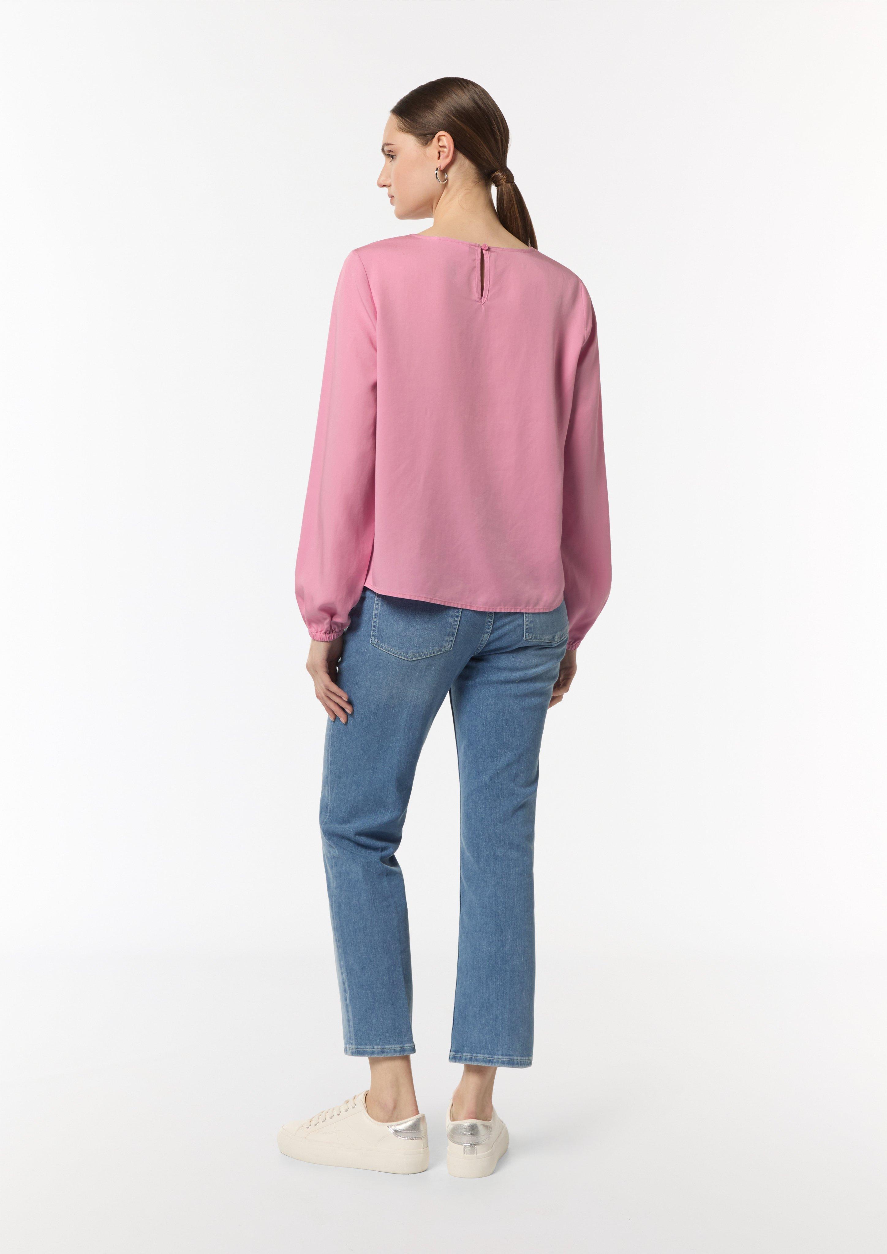 Lyocell blouse with a cut-out - dusty pink | Comma