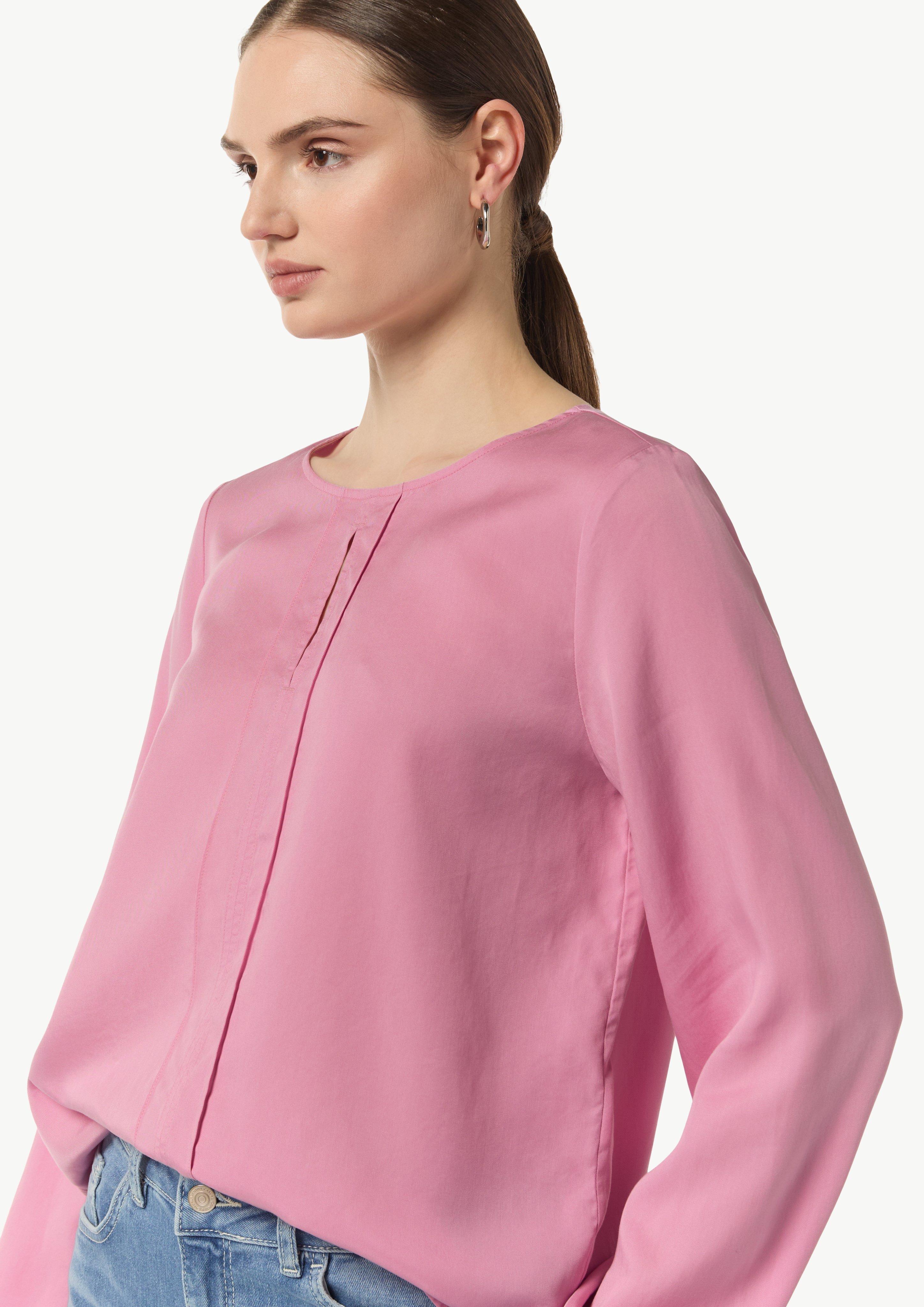 Lyocell blouse with a cut-out - dusty pink | Comma