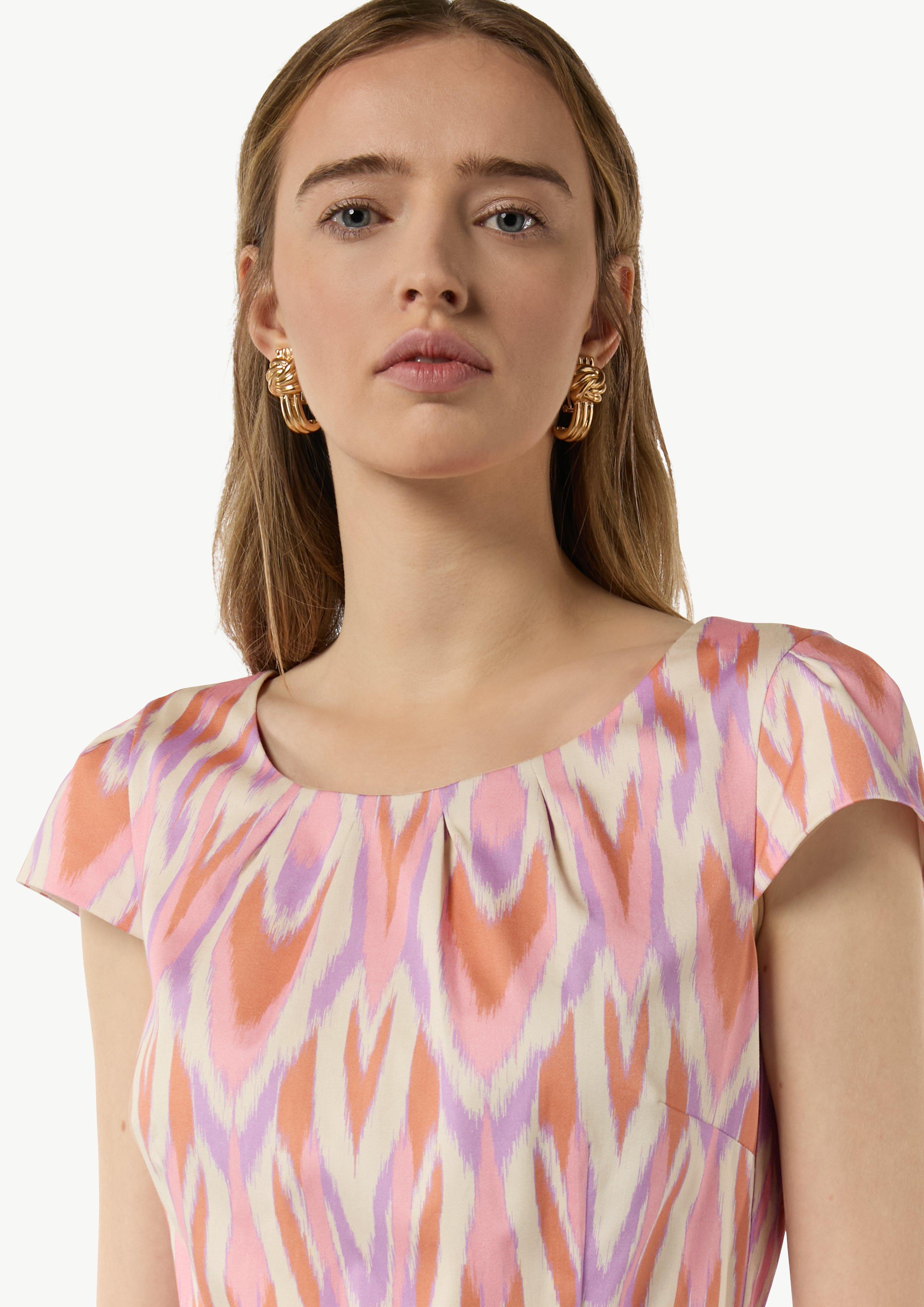 Sheath dress with all-over print - rose | Comma