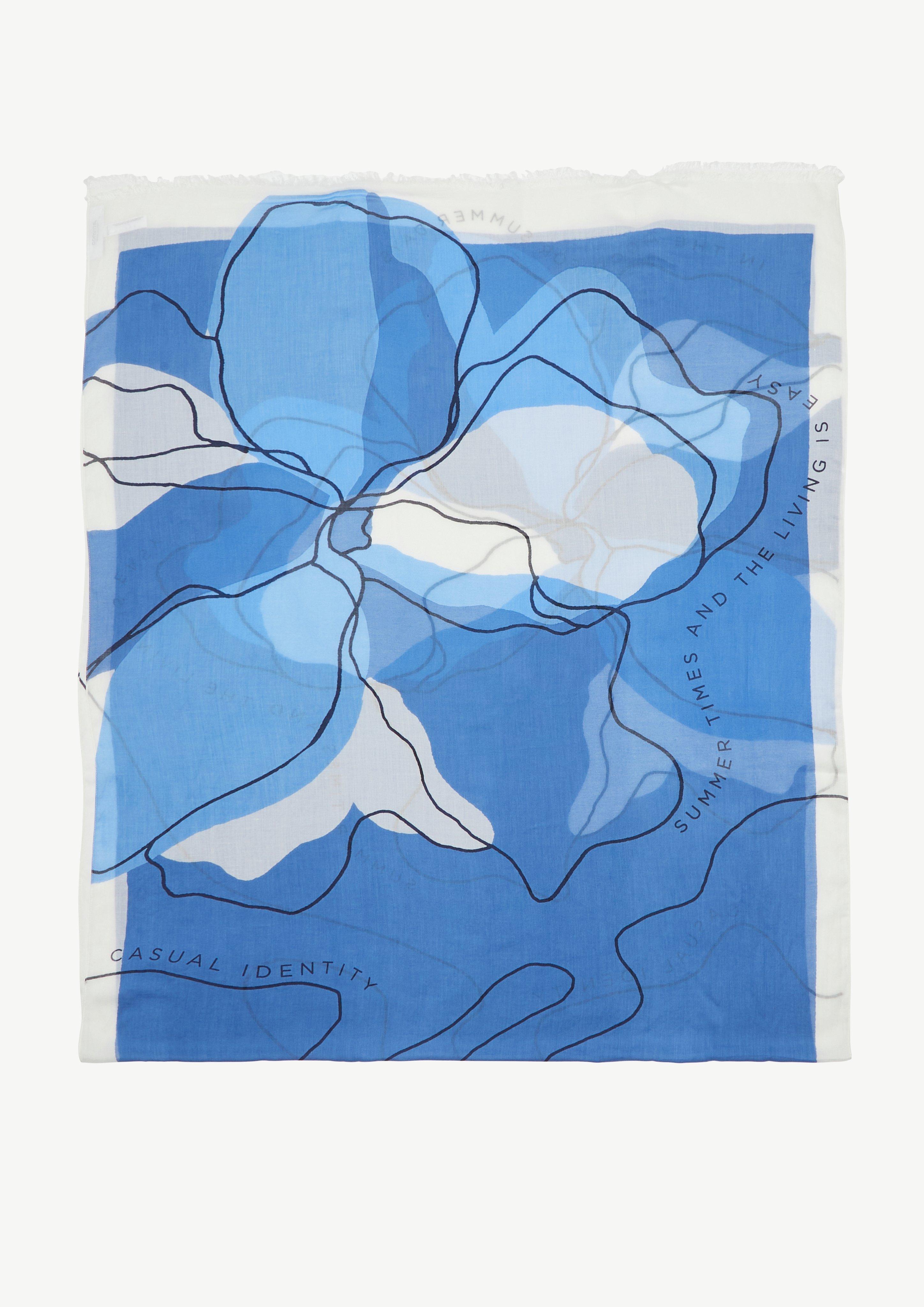 Scarf in a modal blend - blue | Comma