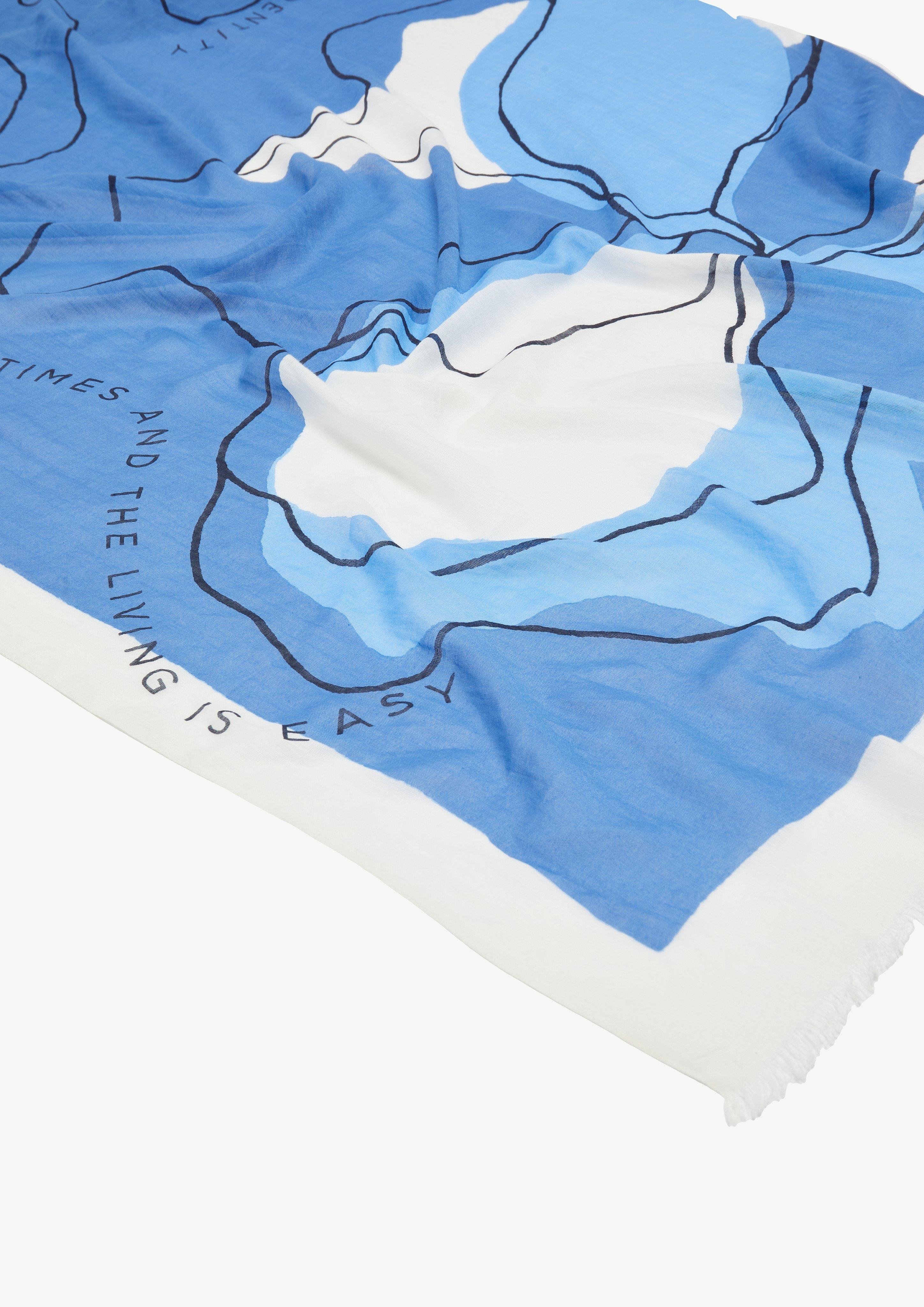 Scarf in a modal blend - blue | Comma