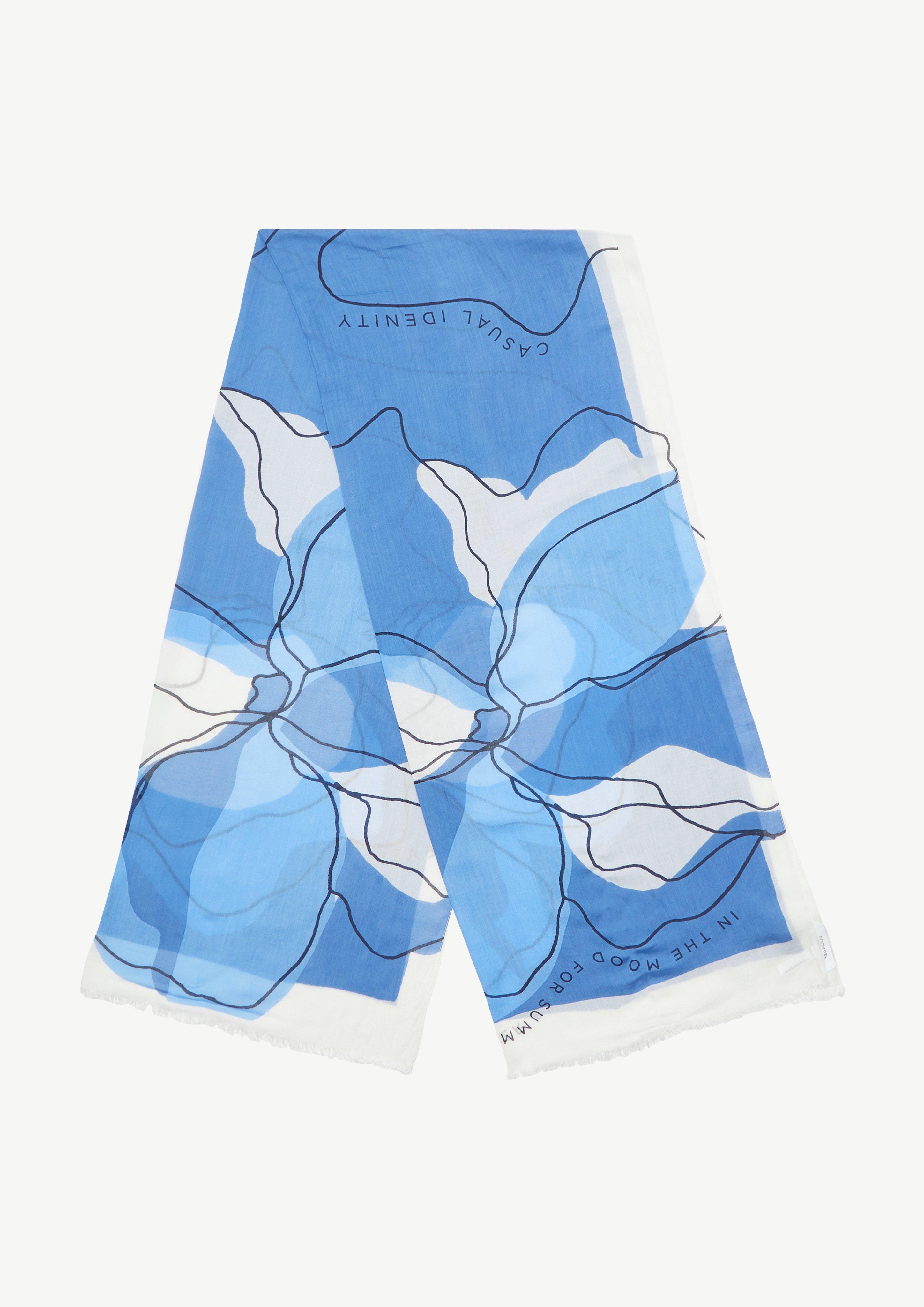 Scarf in a modal blend - blue | Comma