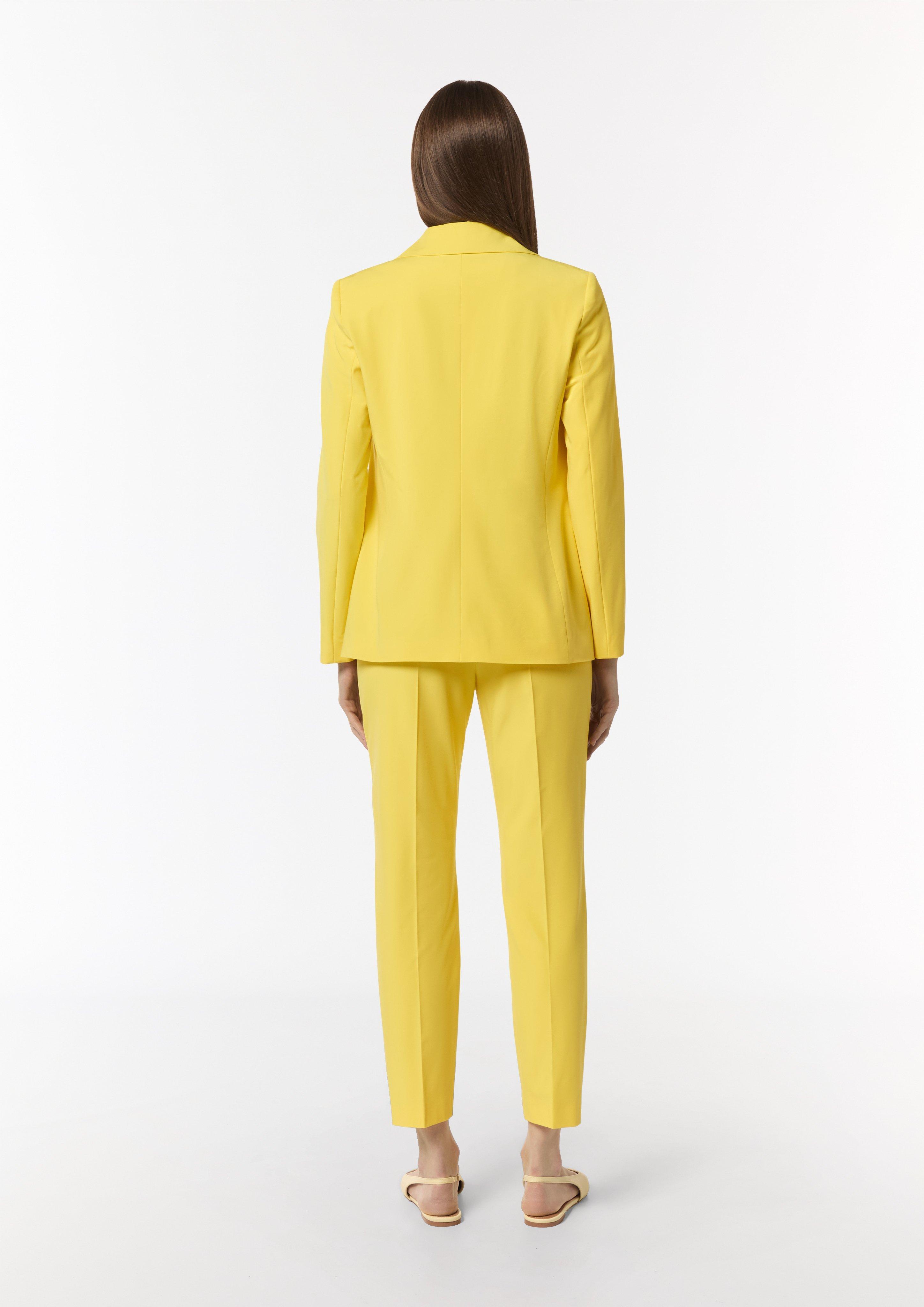 Stretch viscose blazer - yellow | Comma