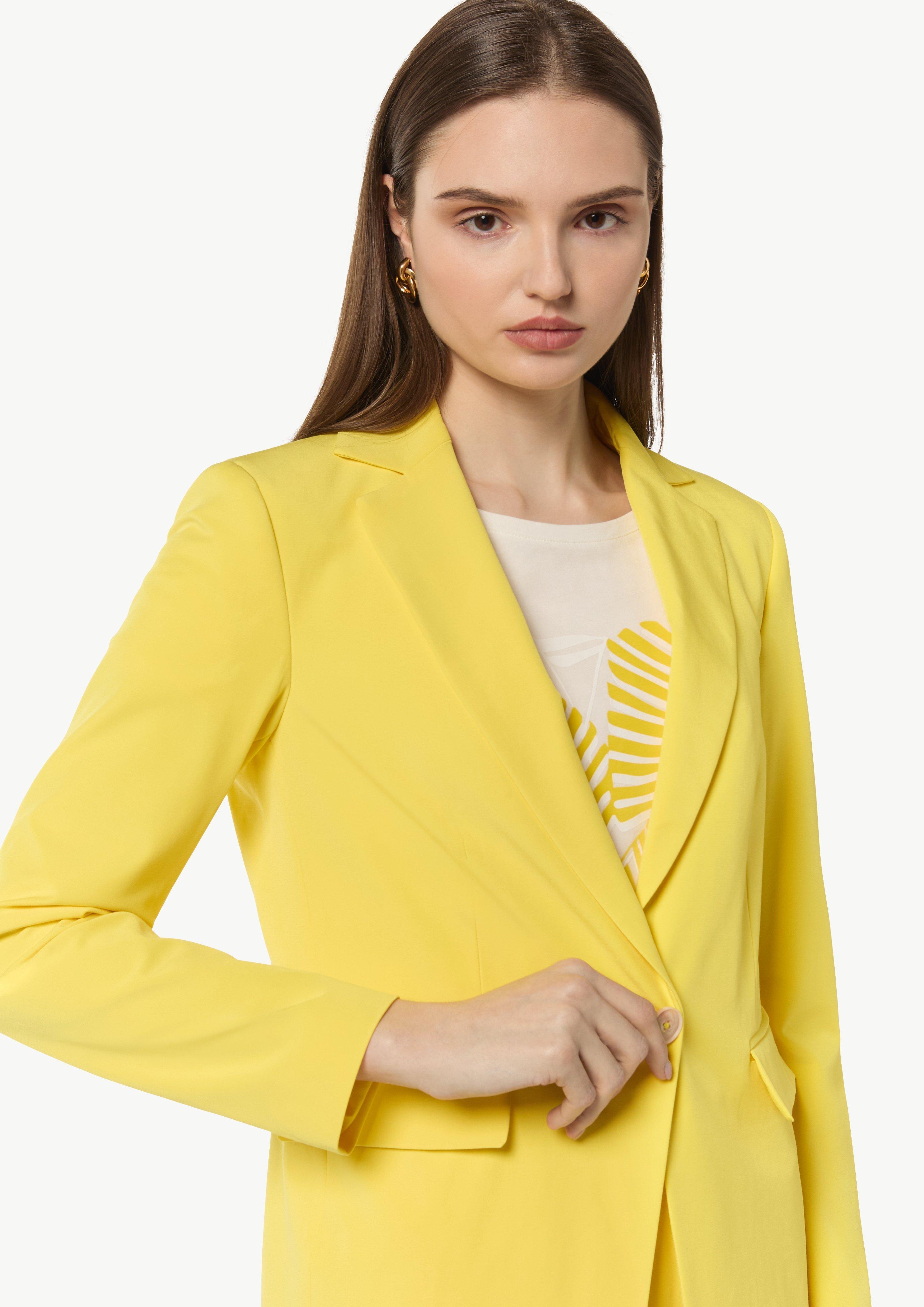 Stretch viscose blazer - yellow | Comma