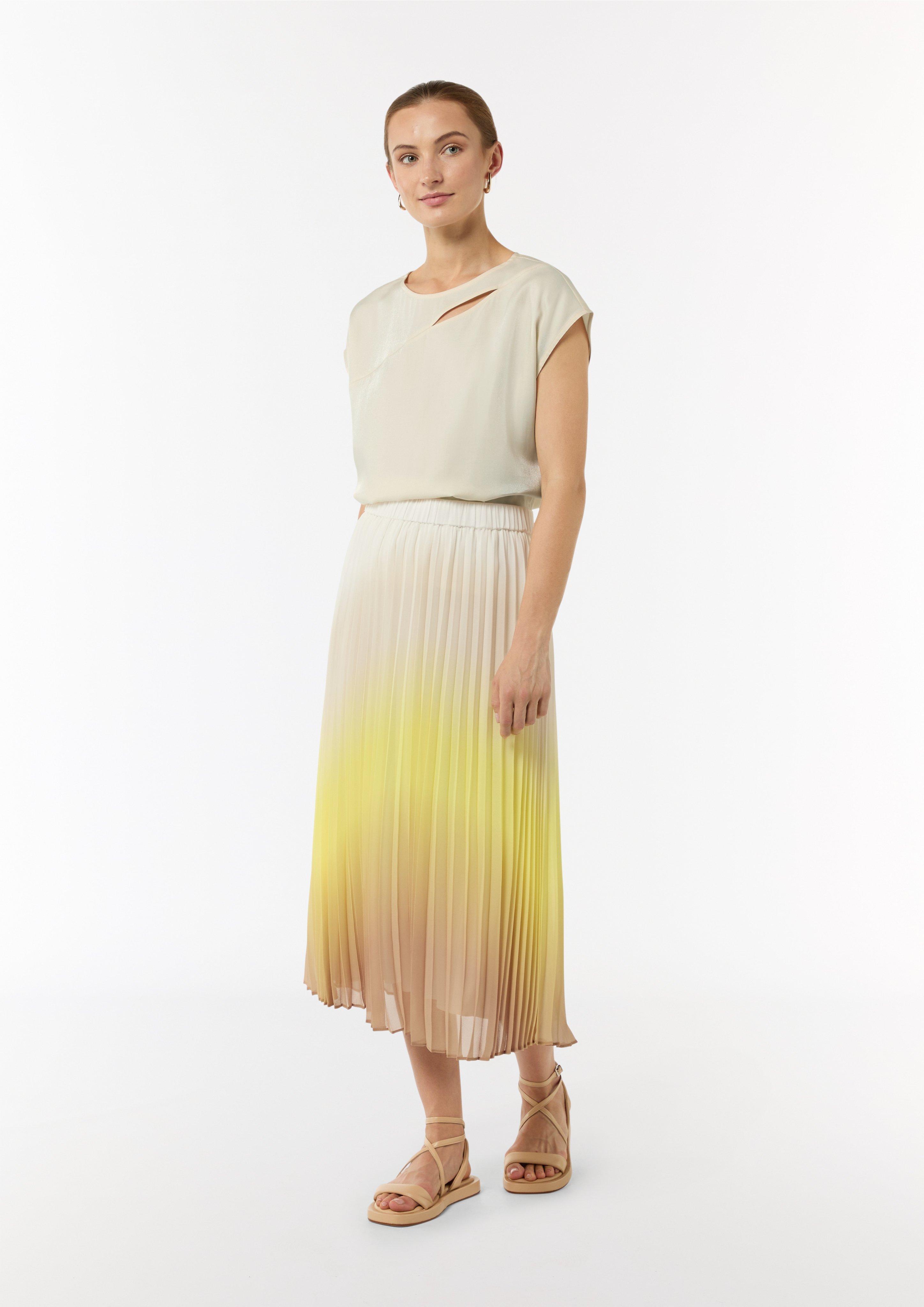 Blouse top made of satin - light beige | Comma Blouse top made of satin - light beige | Comma