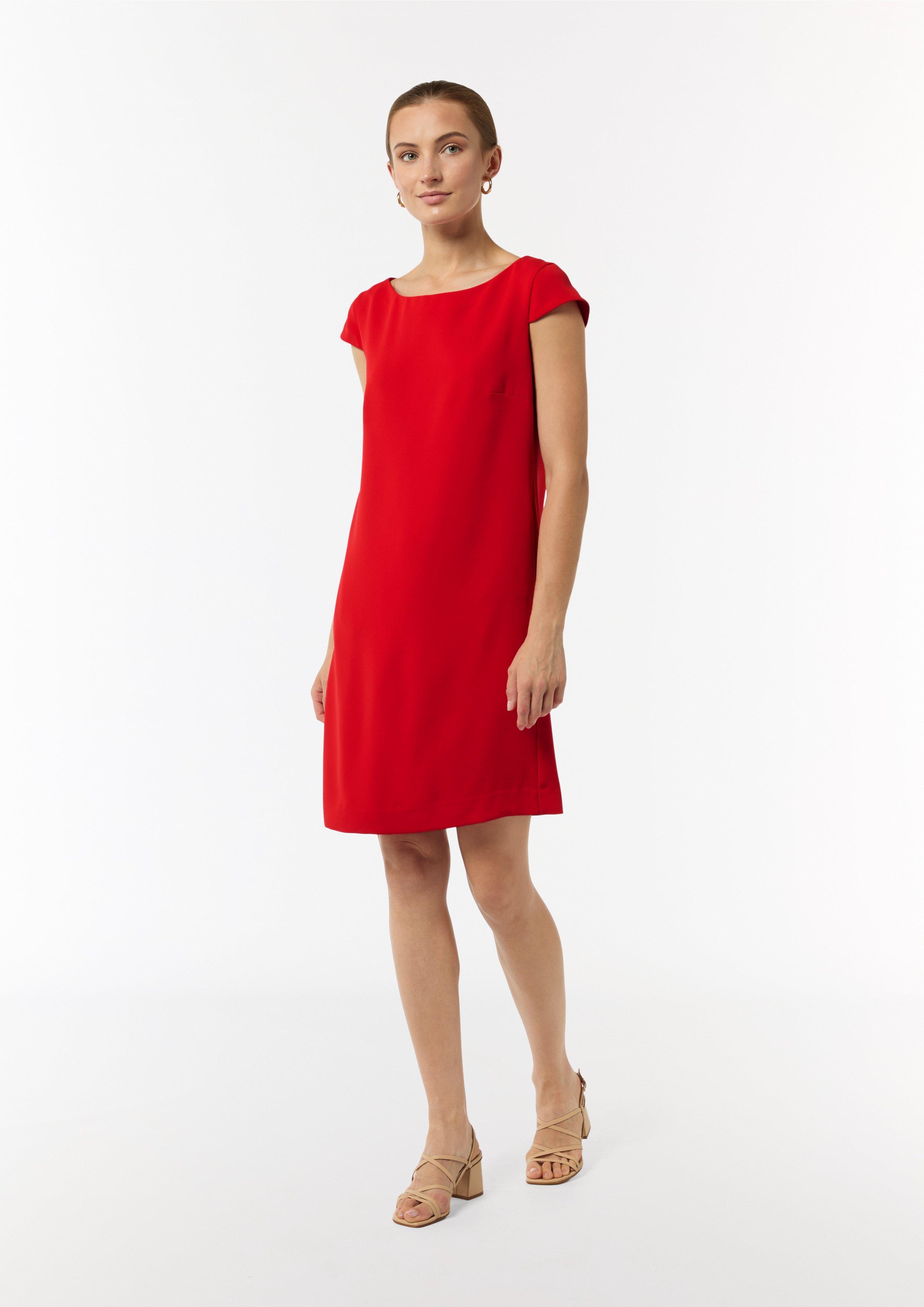 Short crêpe dress - red chilli | Comma