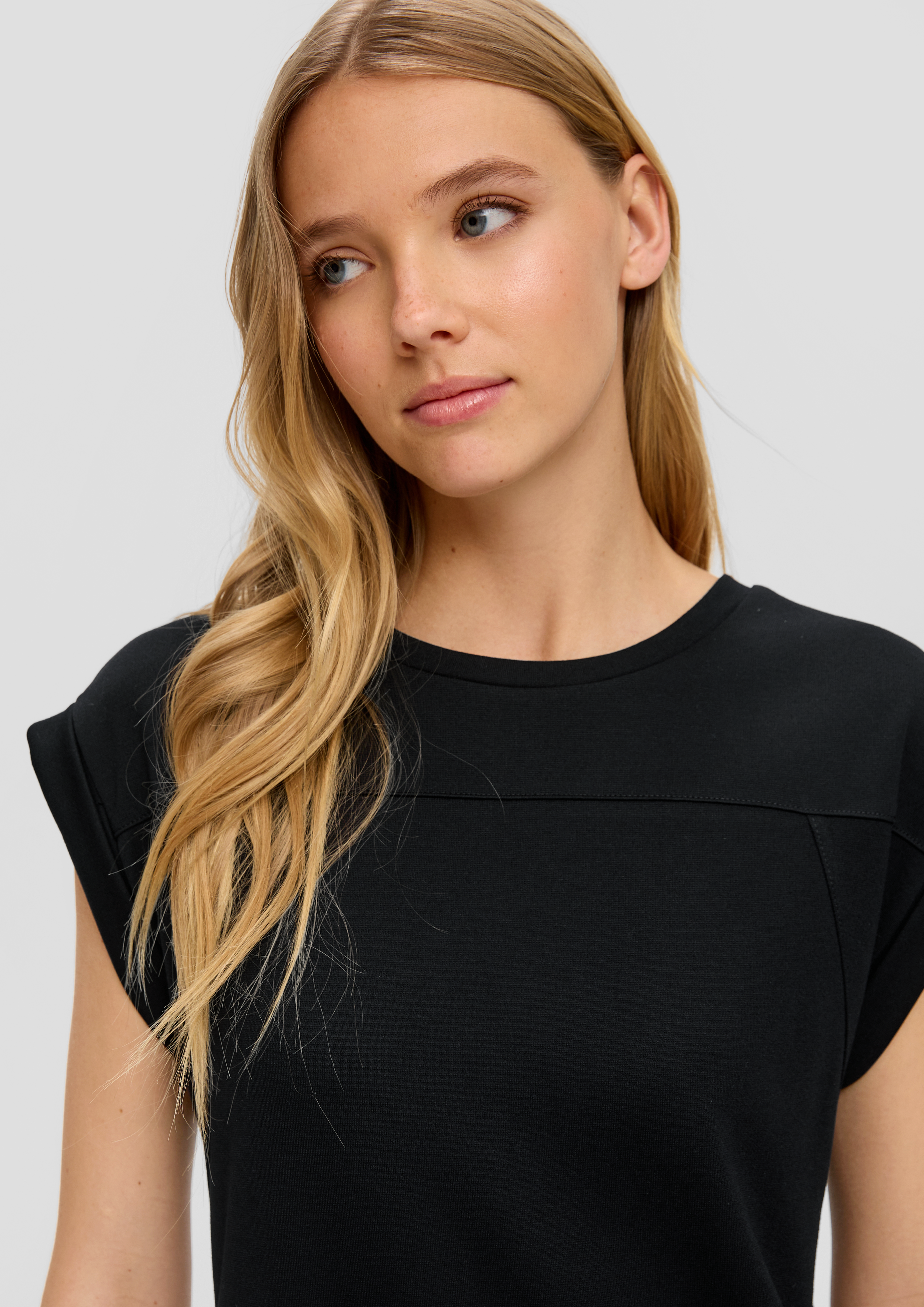 Interlock jersey dress - black | s.Oliver