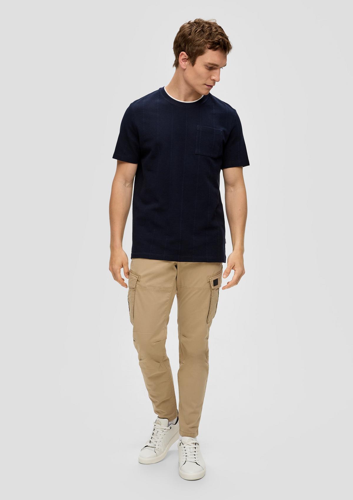 Regular fit: stretch cotton cargo trousers - sandstone | s.Oliver