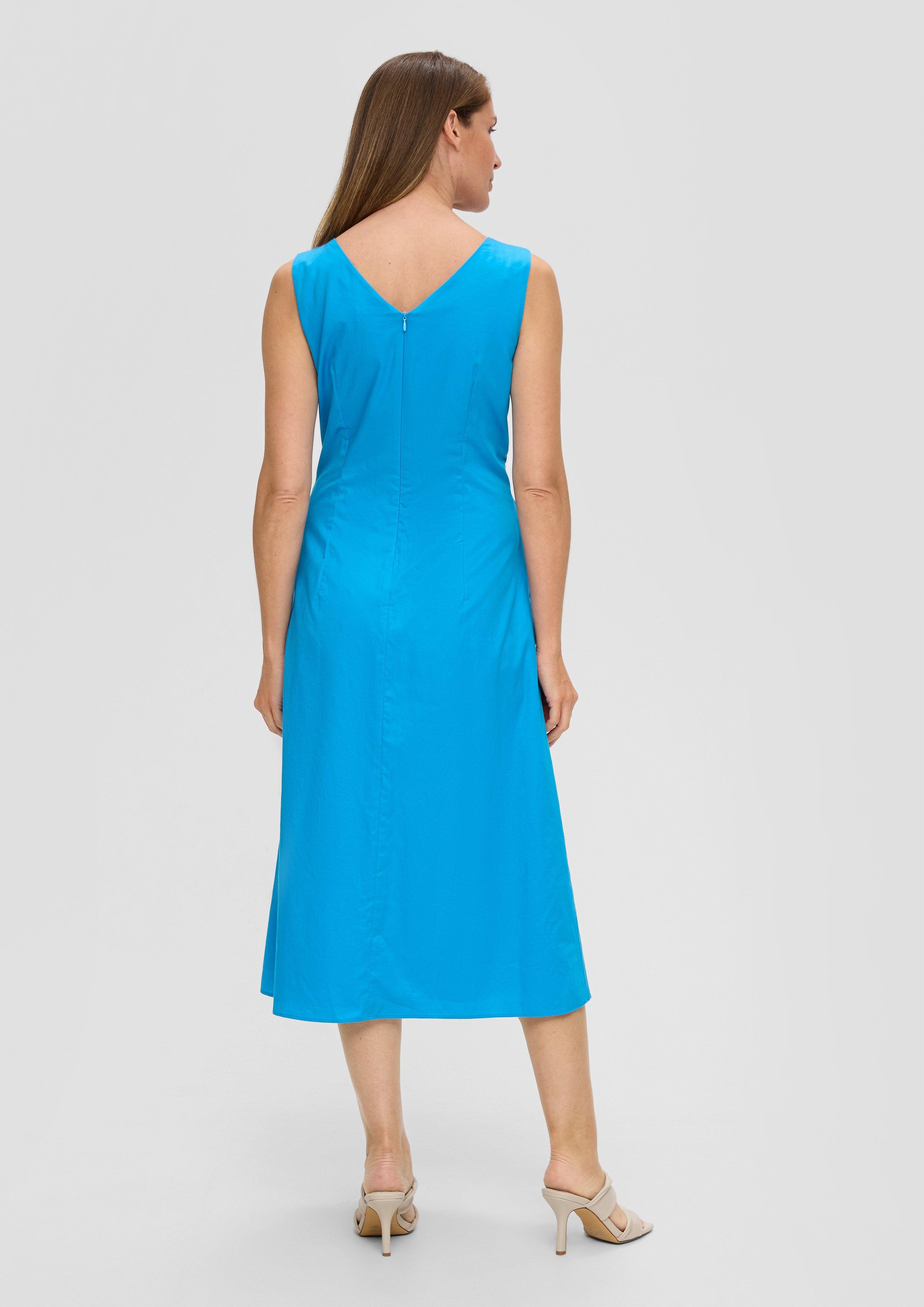Baumwollkleid mit Raffung - azurblau | s.Oliver Baumwollkleid mit Raffung - azurblau | s.Oliver