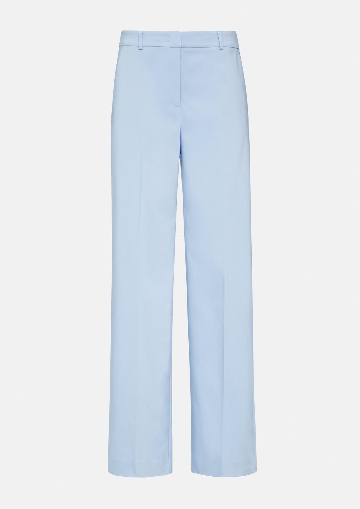 Elegante Hose im Loose Fit mit Wide Leg und Eingrifftaschen - hellblau ...