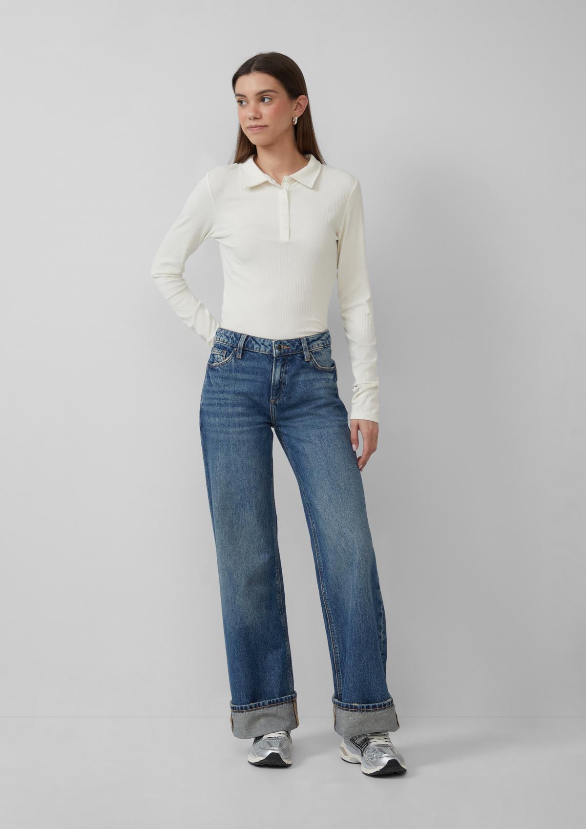Denim Catie/mid rise/wide leg - blue | s.Oliver