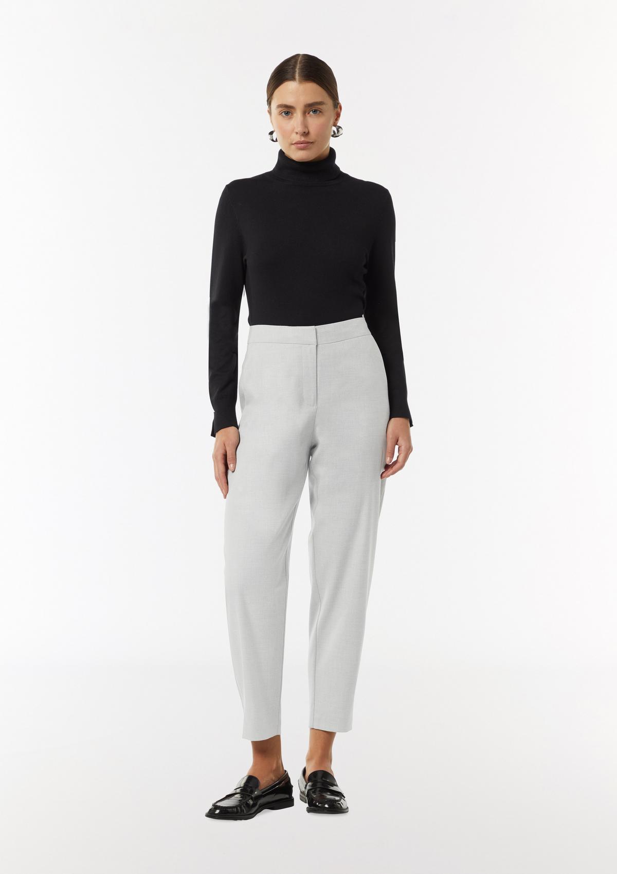 flannel trousers - light grey | Comma