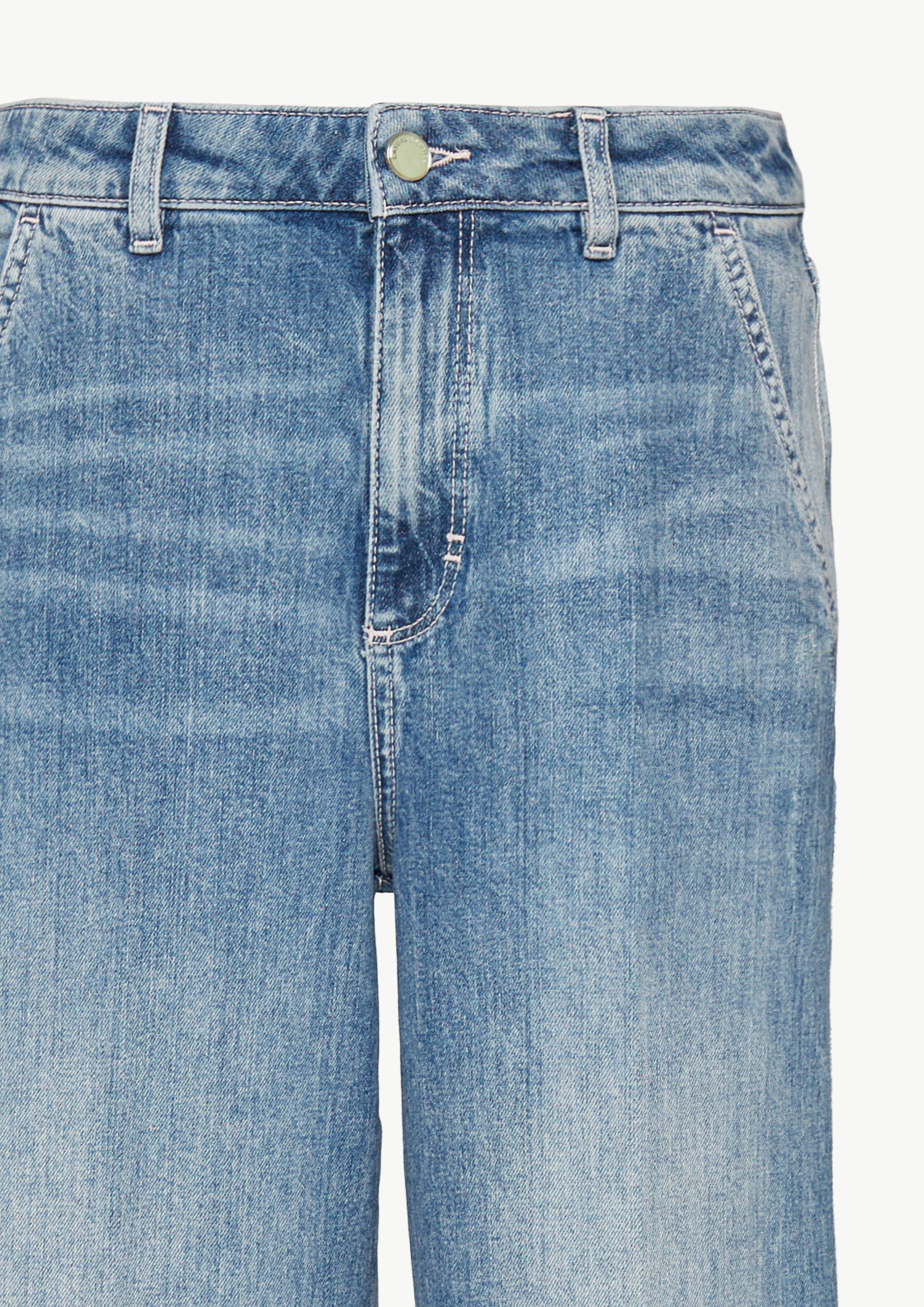 Jeans with a wide leg - blue | Comma Jeans with a wide leg - blue | Comma