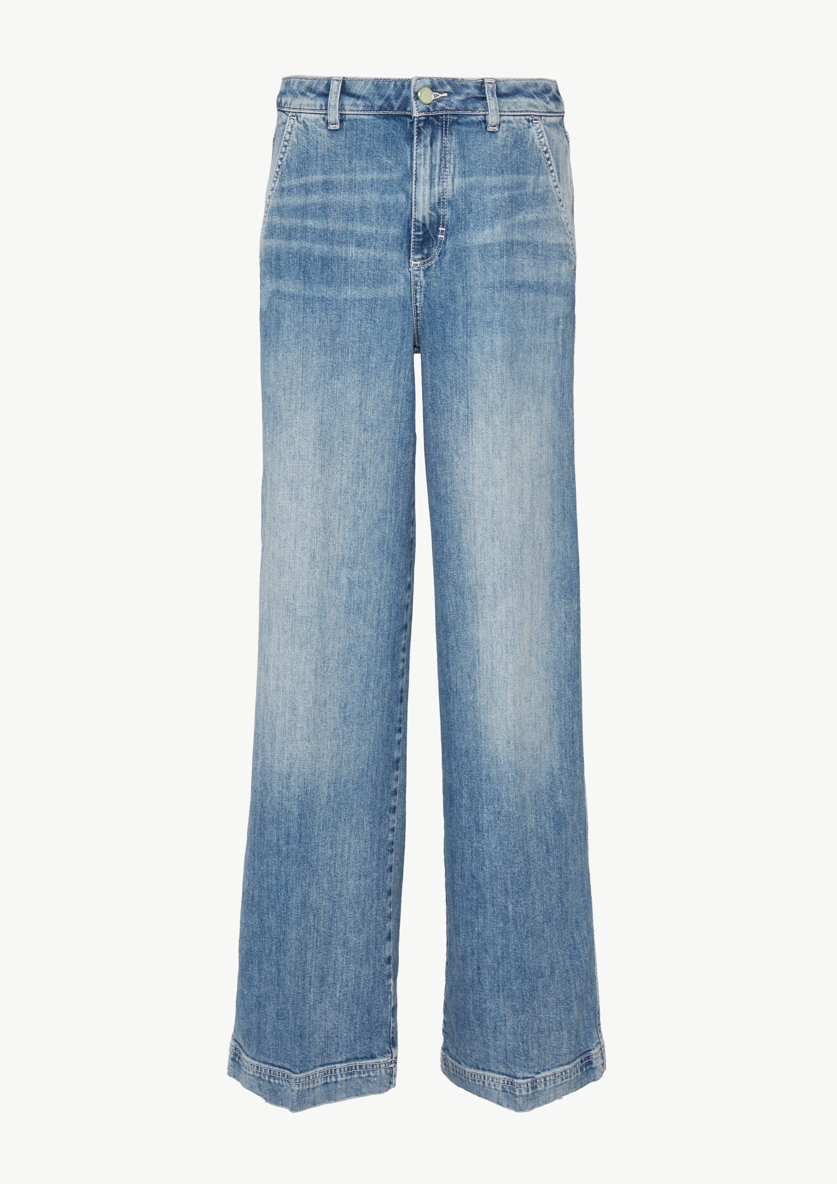 Jeans with a wide leg - blue | Comma Jeans with a wide leg - blue | Comma