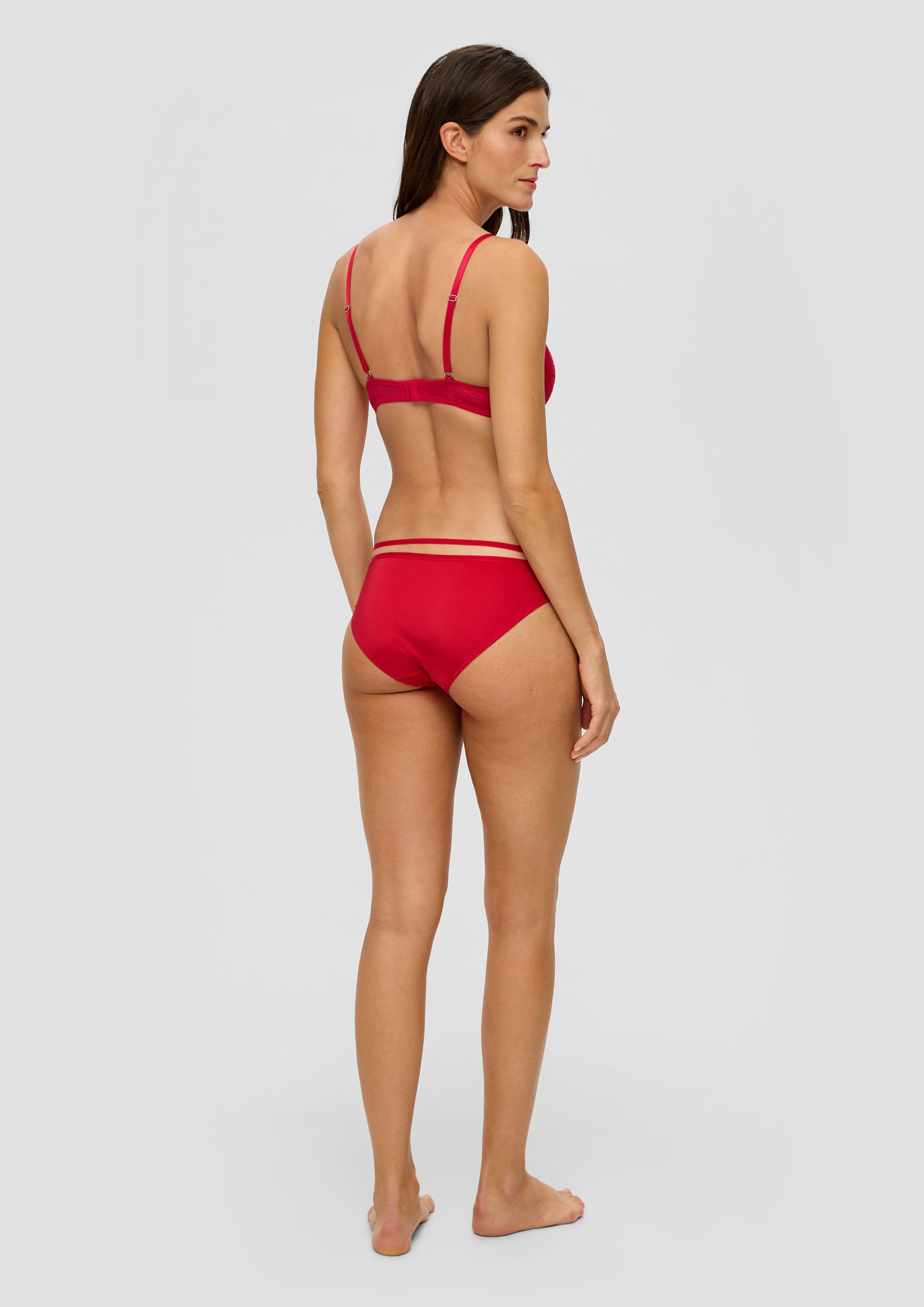 Push-up-BH mit Spitzen-Details - rot | s.Oliver Push-up-BH mit Spitzen-Details - rot | s.Oliver